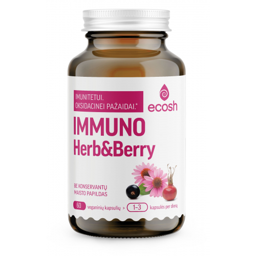 Ecosh Immuno Herb & Berry Maisto papildas imunitetui